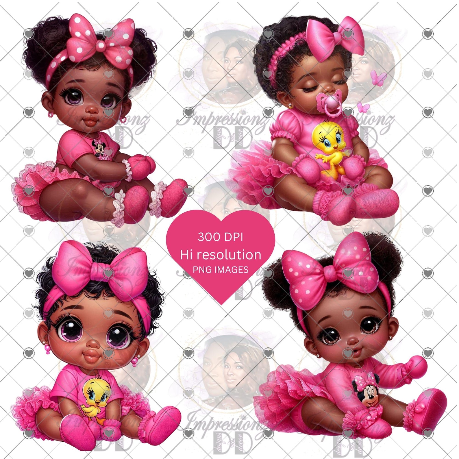 African American, Cute Black Baby, Afro Puffs, Pink Onesie, Booties ...