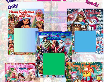 4 Christmas Treat Card Templates| Christmas Gift| Jumbo Christmas Card ...