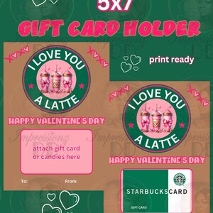 Starbucks Inspired Valentine's Day Gift Card Holder| Valentine's Gift ...