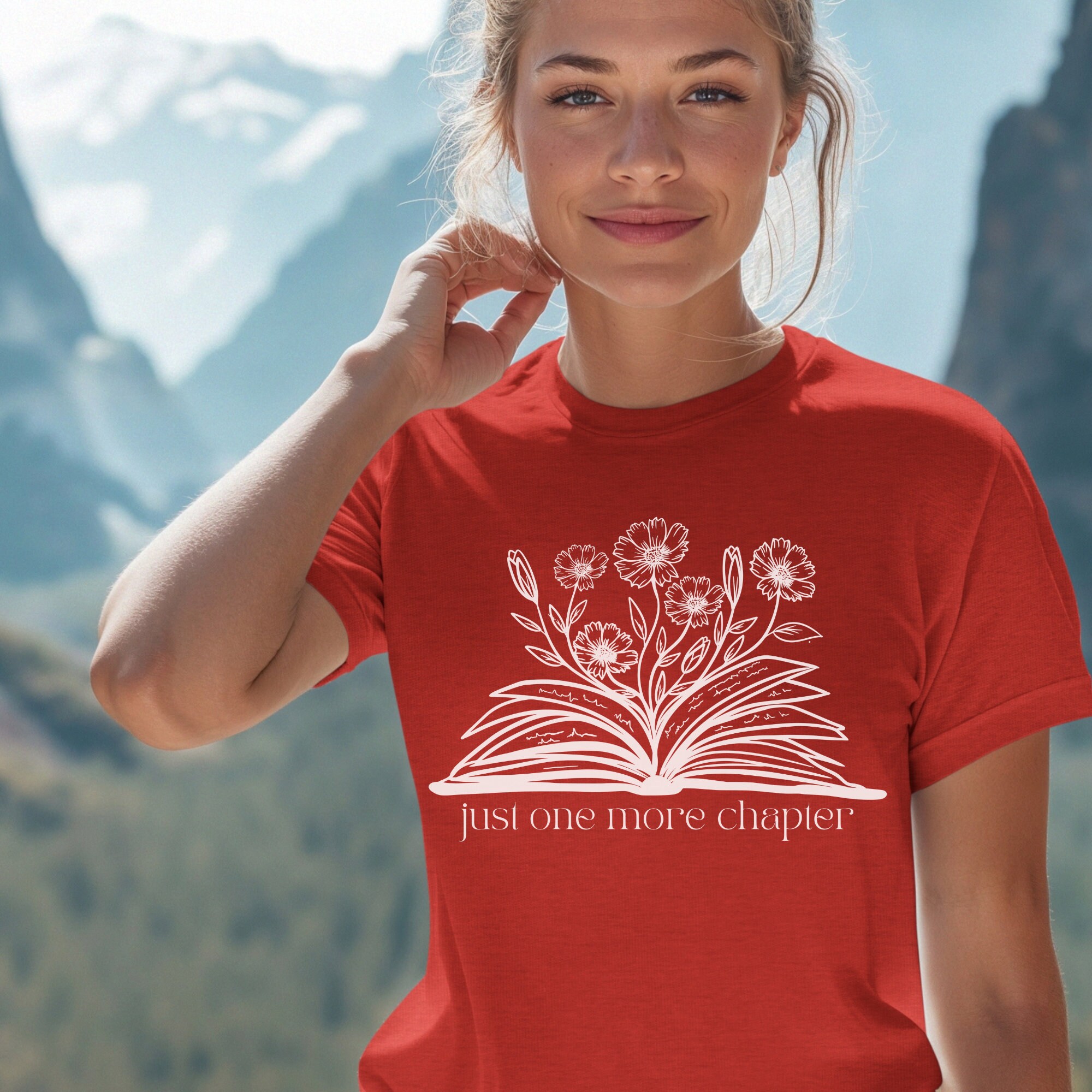 Just One More Chapter T-shirt, Bookish Merch, Reading T-shirt ...