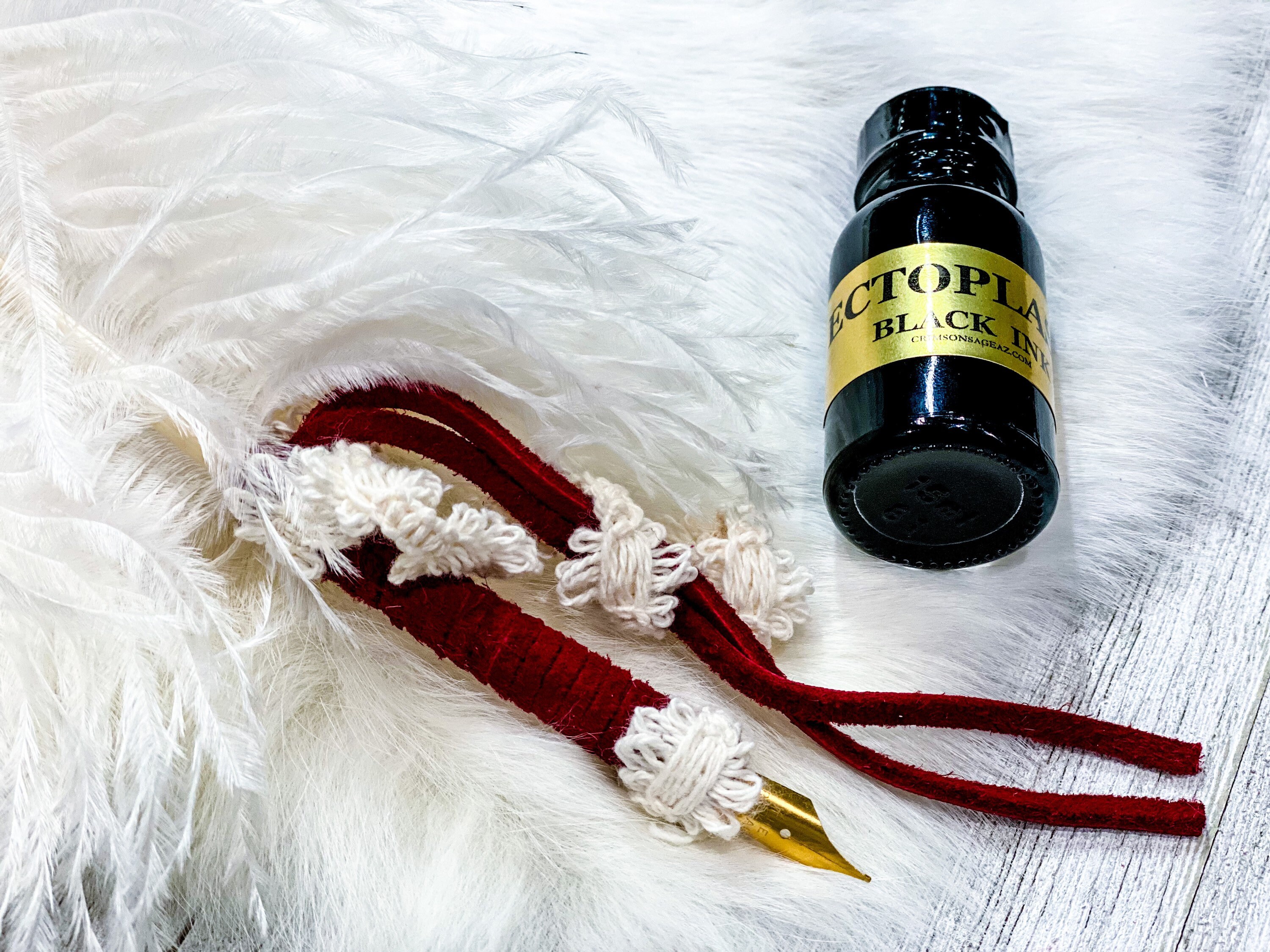 Letters to Odin Ostrich Quill - Victorian Feather Quill/Quill Pen