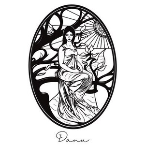 Danu Celtic Deity / Goddess Art Print / Celtic Artwork - Etsy