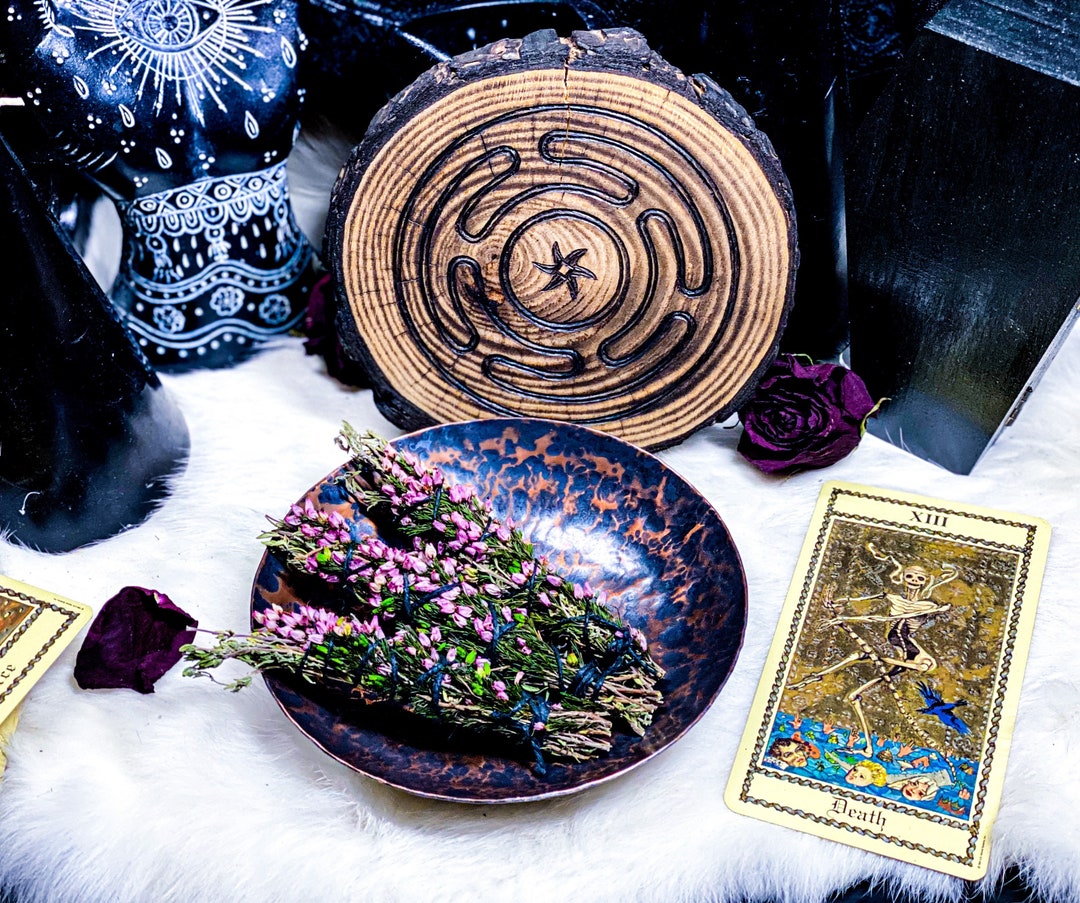 Hekate’s Cauldron Hand Forged Copper Metal Offering Alchemy Bowl in ...