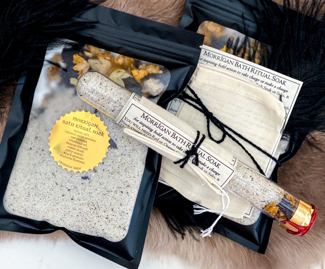 Morrigan Celtic Goddess Bath Ritual Soak / Milk & Salt Bath - Etsy