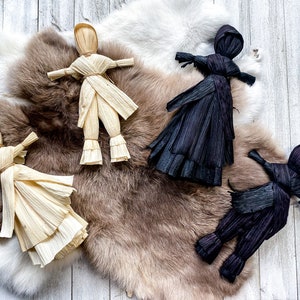 Gothic Corn Husk Harvest Doll: Pagan Altar Decor - Etsy