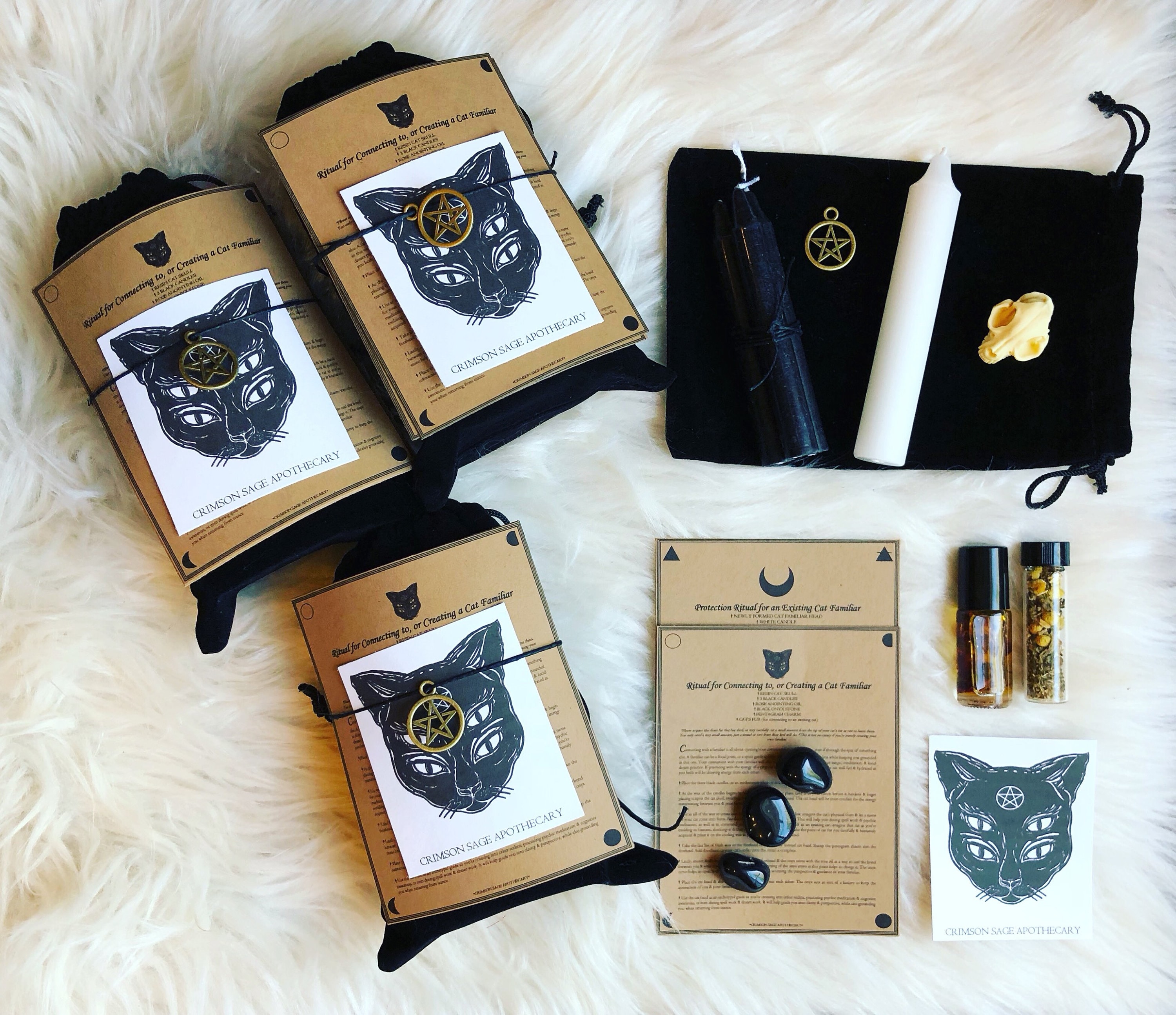 Cat Familiar Ritual Set for Connecting to or Creating a Familiar
