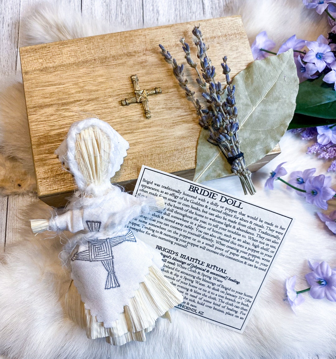 Bridie Doll / Brigid Doll Ritual Set / Corn Husk Poppet for Home ...