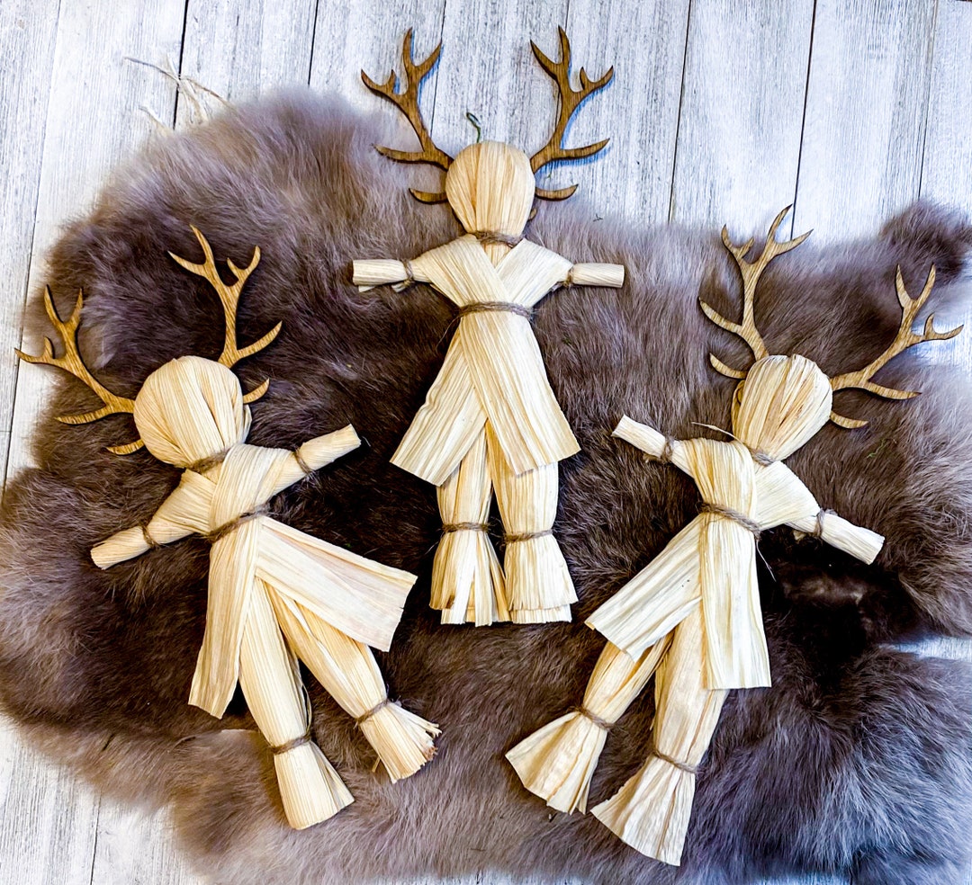 Horned God Harvest Doll WHOLESALE / Handcrafted Cernunnos Poppet / Corn ...