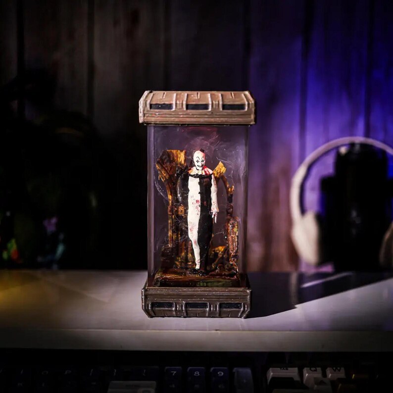 Art the Clown Resin Lamp, Terrifier Horror led Night Light, Handmade ...