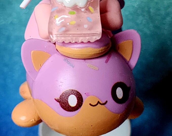 Handmade Aphmau Donut Cat Keychain With Wristlet - Etsy