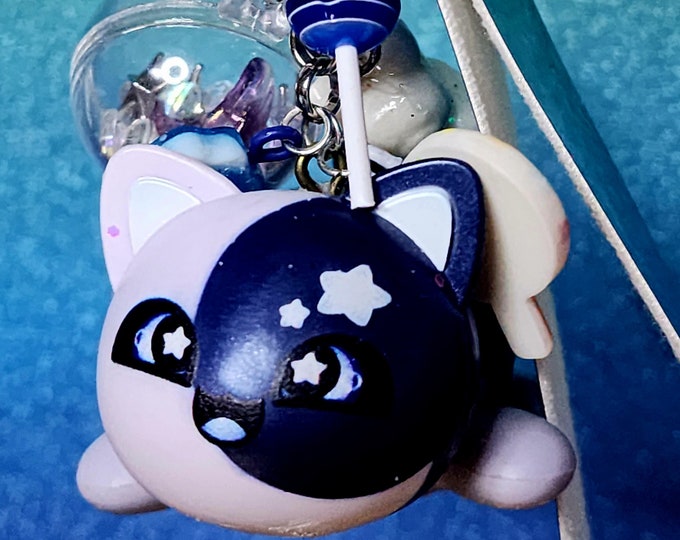 Handmade Aphmau Moon Cat Keychain With Shaker - Etsy