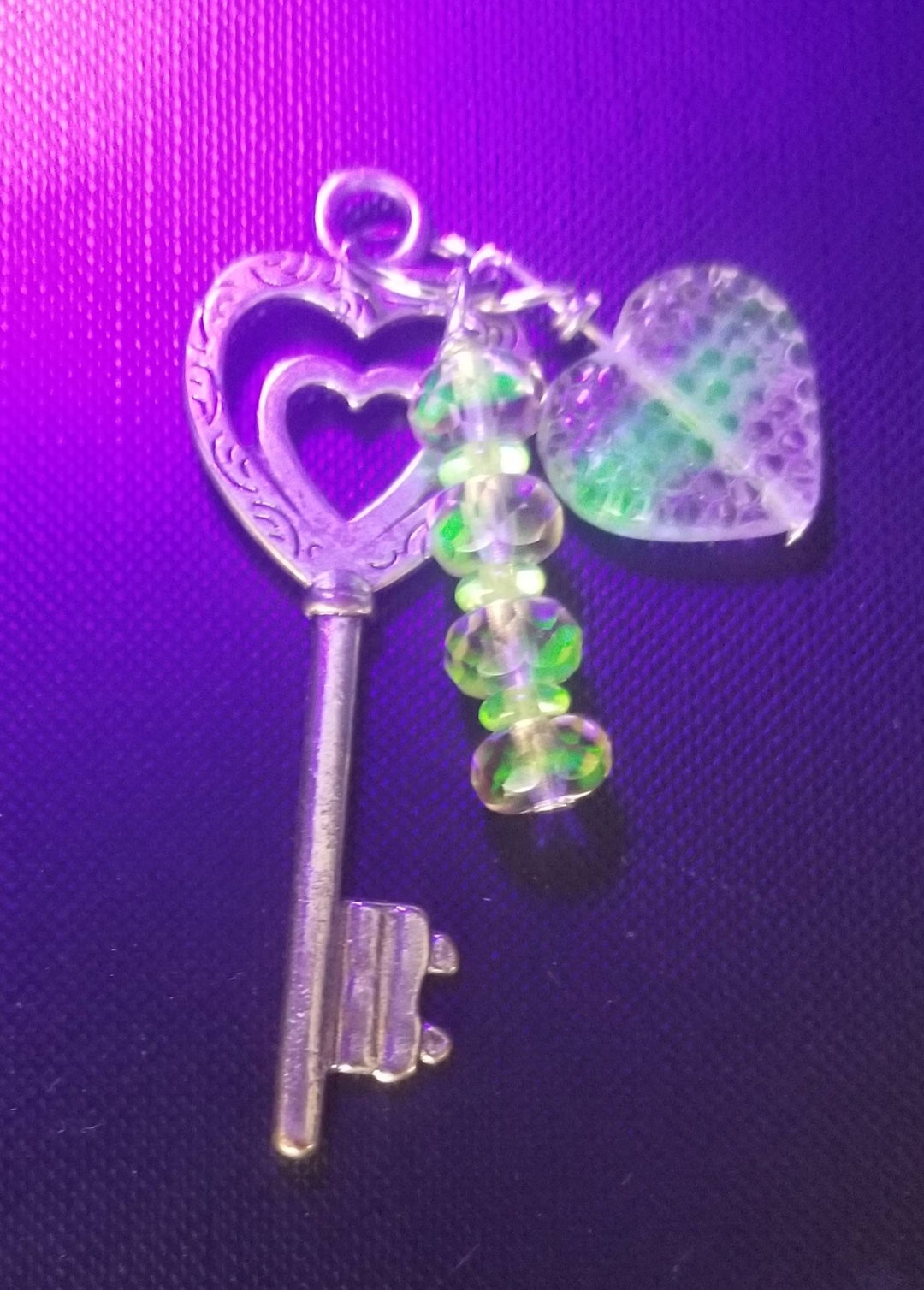 Key to My Heart Uranium Pendant - Etsy