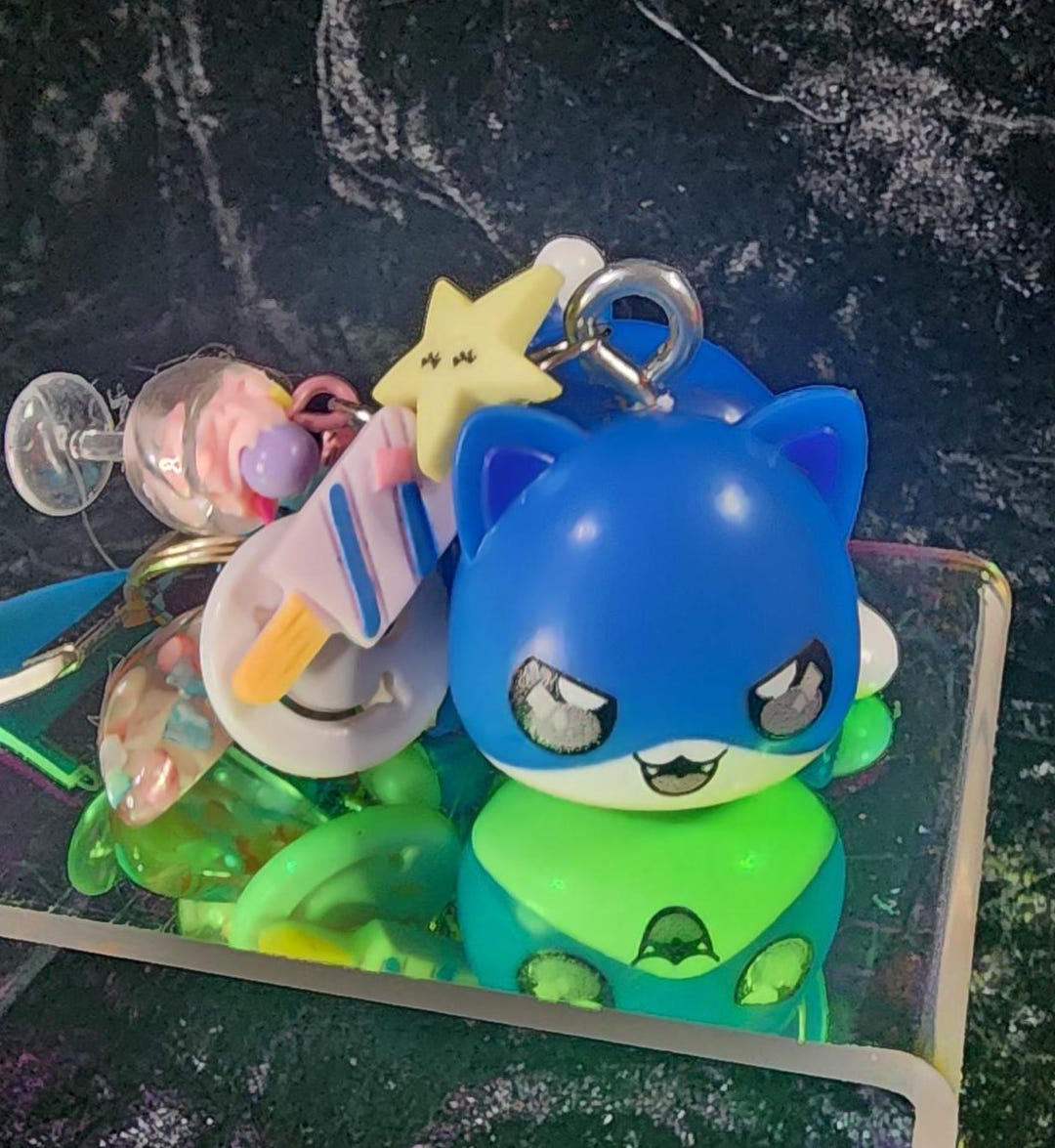 Handmade Aphmau Ein Cat Keychain With Wristlet - Etsy