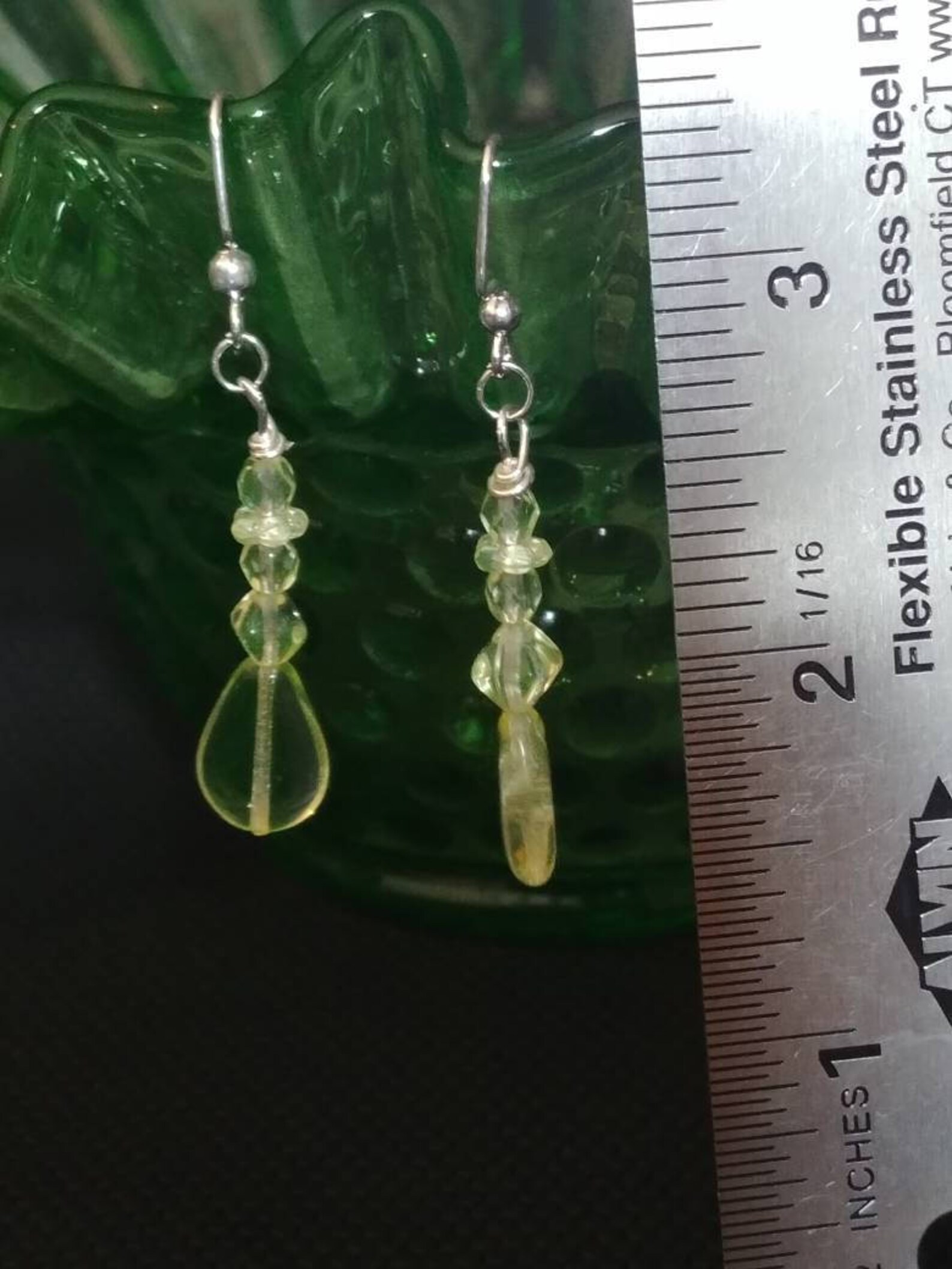 The Vaseline Collection Dangle Drop Earrings - Etsy
