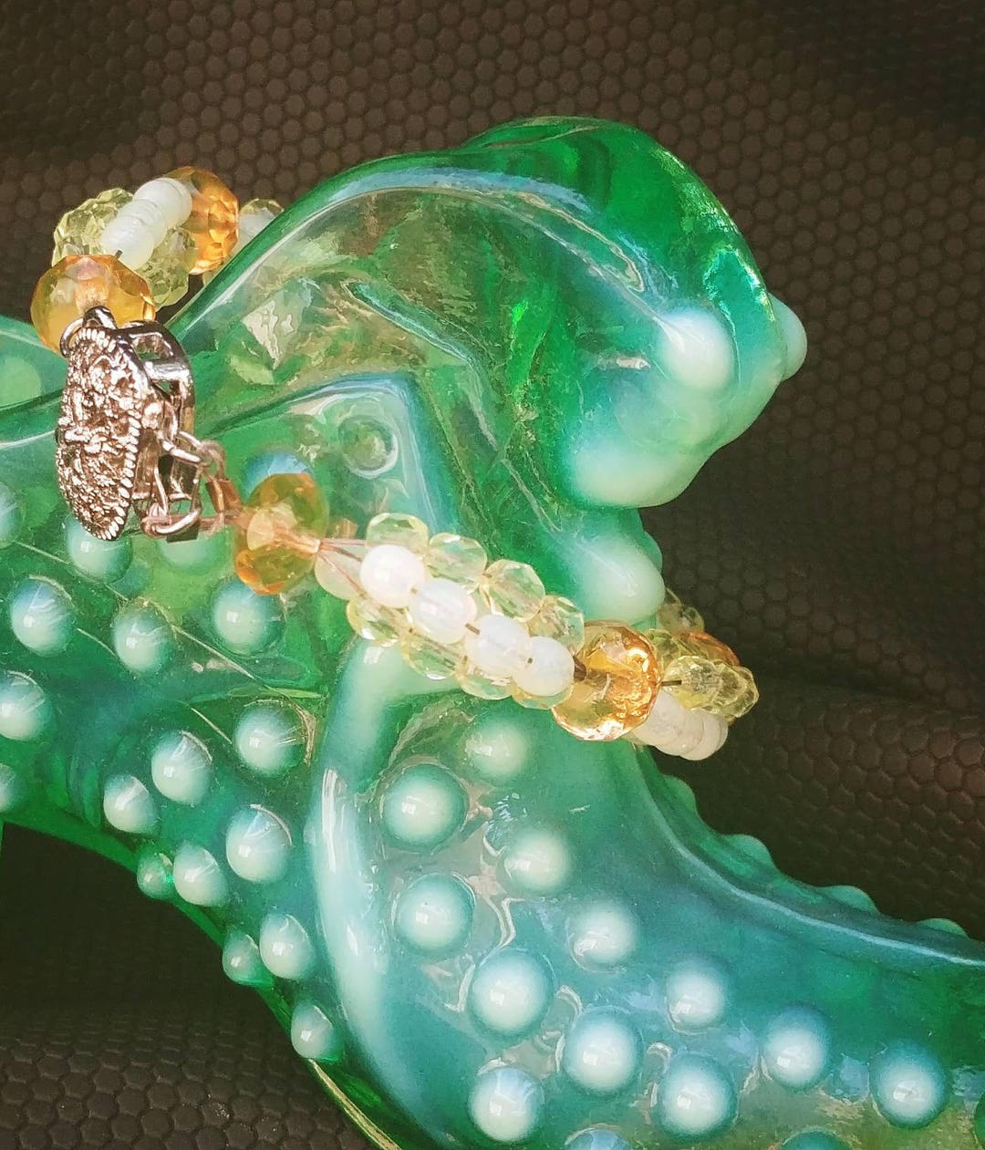 Dreamcicle Vaseline Bracelet - Etsy