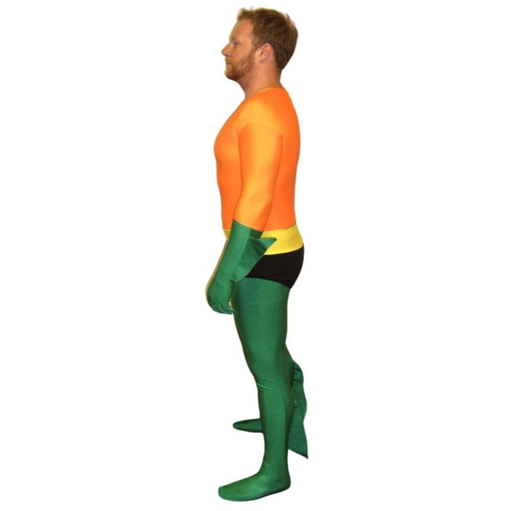 Mermaid Man Costume Cosplay Spandex Tv Show Superhero Fancy