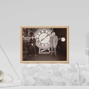 Marty Mcfly and Doc Brown Clock Photo - Etsy