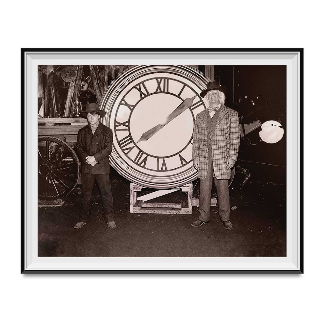 Marty Mcfly and Doc Brown Clock Photo - Etsy