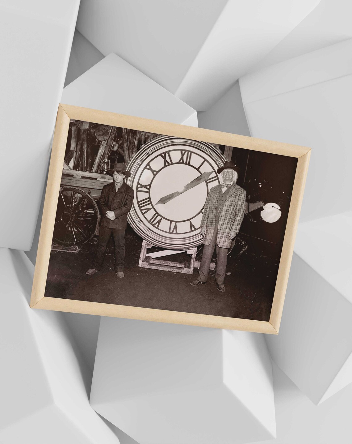 Marty Mcfly and Doc Brown Clock Photo - Etsy