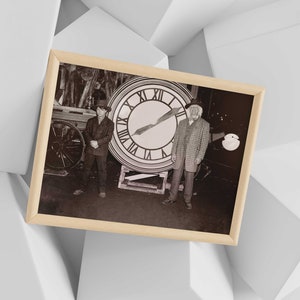 Marty Mcfly and Doc Brown Clock Photo - Etsy