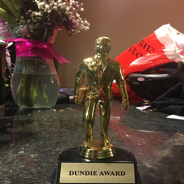 Dundie Award Trophy the Office TV Show Michael Scott Dunder - Etsy ...