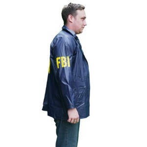 Burt Macklin FBI Windbreaker Jacket Costume Andy Dwyer Bert Maclin ...