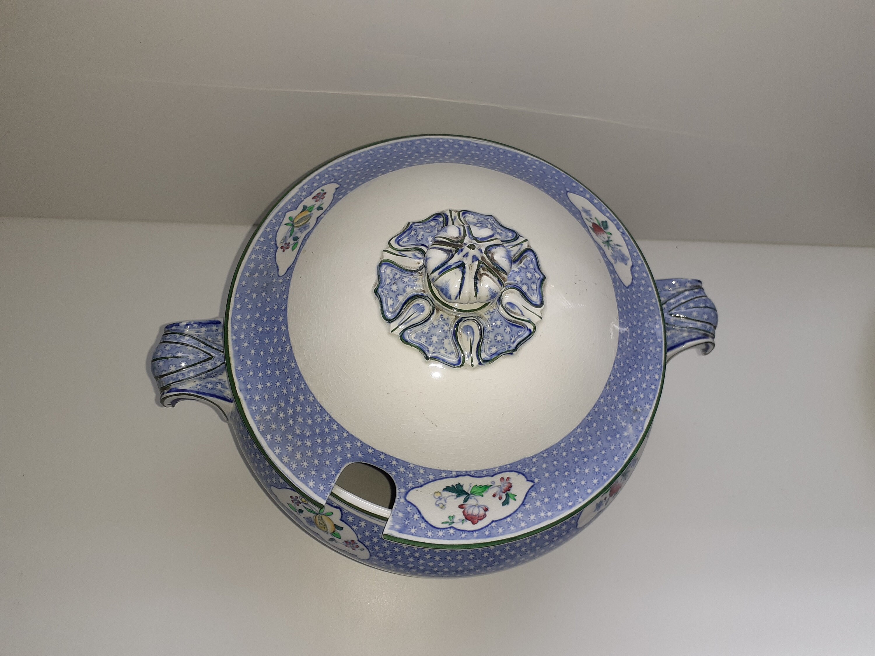 Antique China Ridgway Pottery Ming Pattern Large Lidded Soup Terrine 9 ...