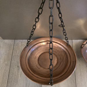 Antique Copper and Brass Balance Scales Fantastic Kitchenalia Display ...