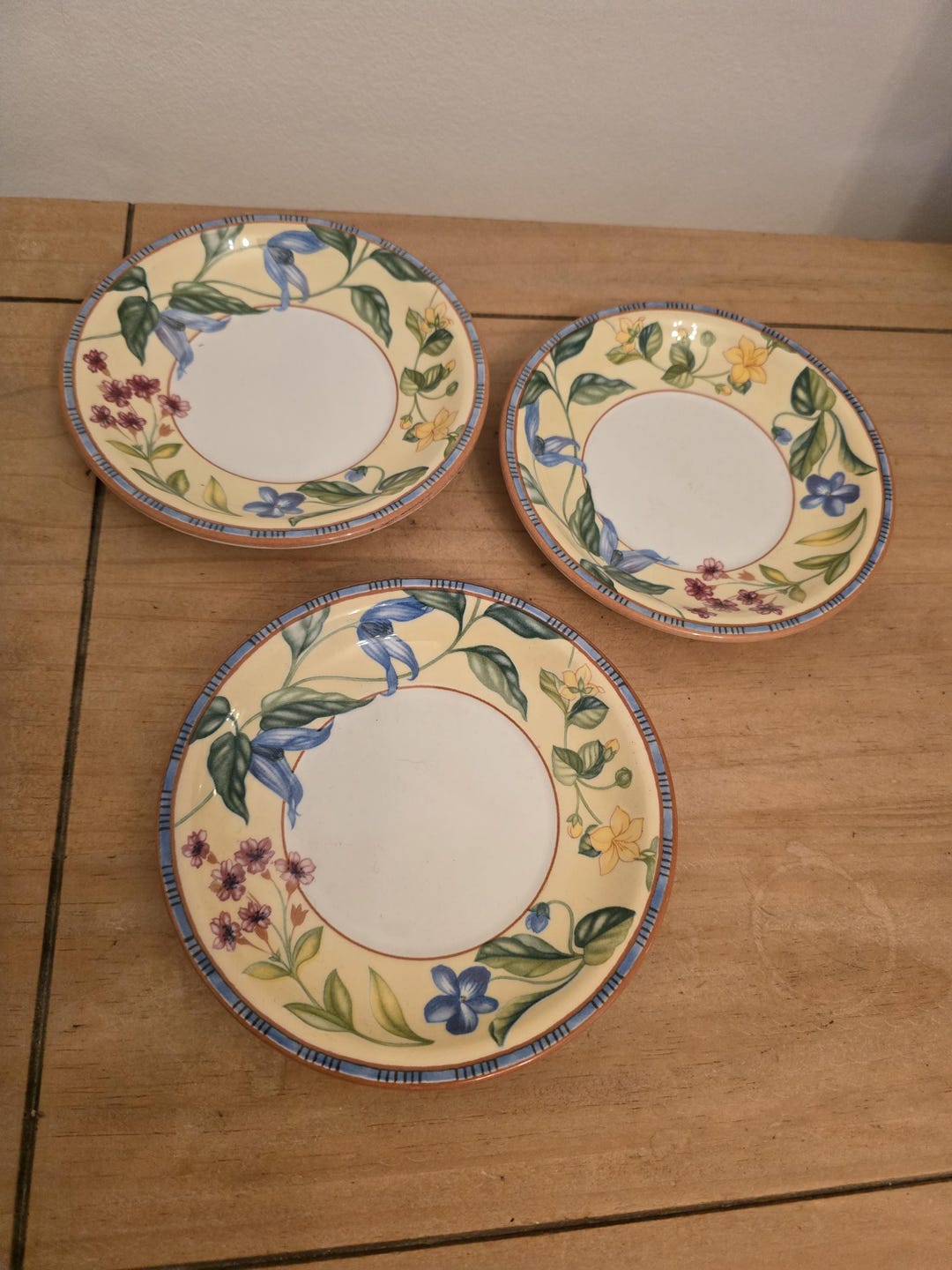 Johnson Brothers Spring Medley Set of 3 Saucers - Etsy