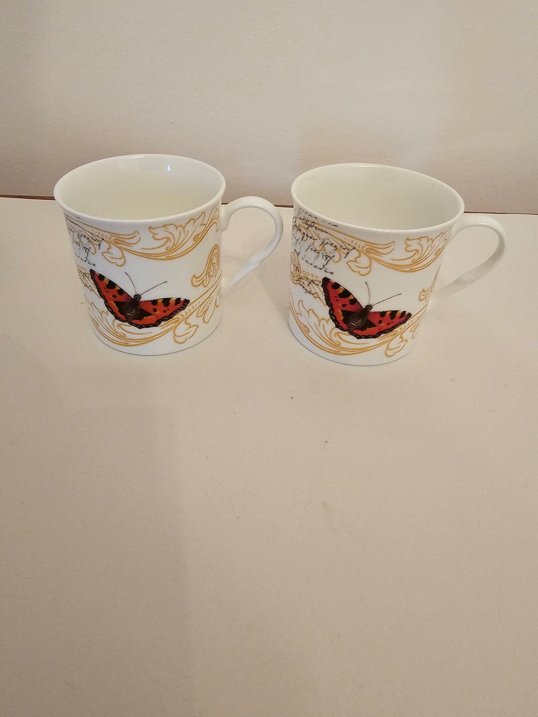 Vintage Heath Mccabe Butterfly Pattern Set of 2 Mugs 3 1/4 Inches - Etsy UK