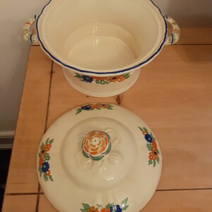 Antique Masons Leeds Floral Pattern L128 First Reproduced 1032 Lidded ...