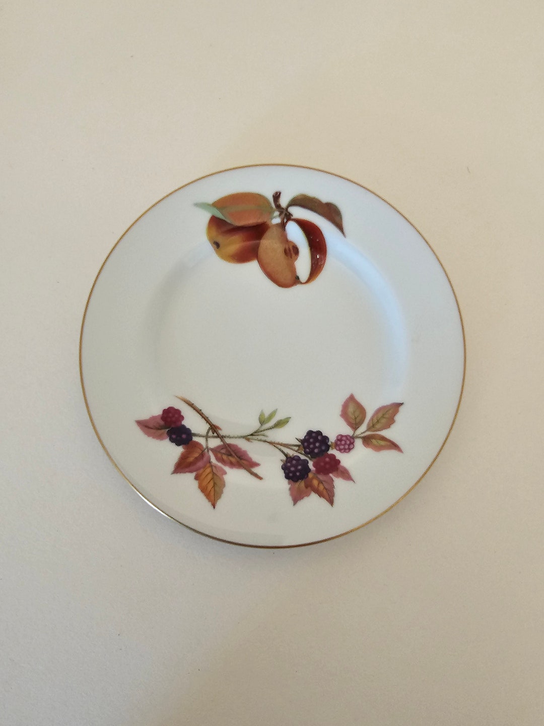Vintage Royal Worcester Evesham Tea Plate 17 Cm - Etsy