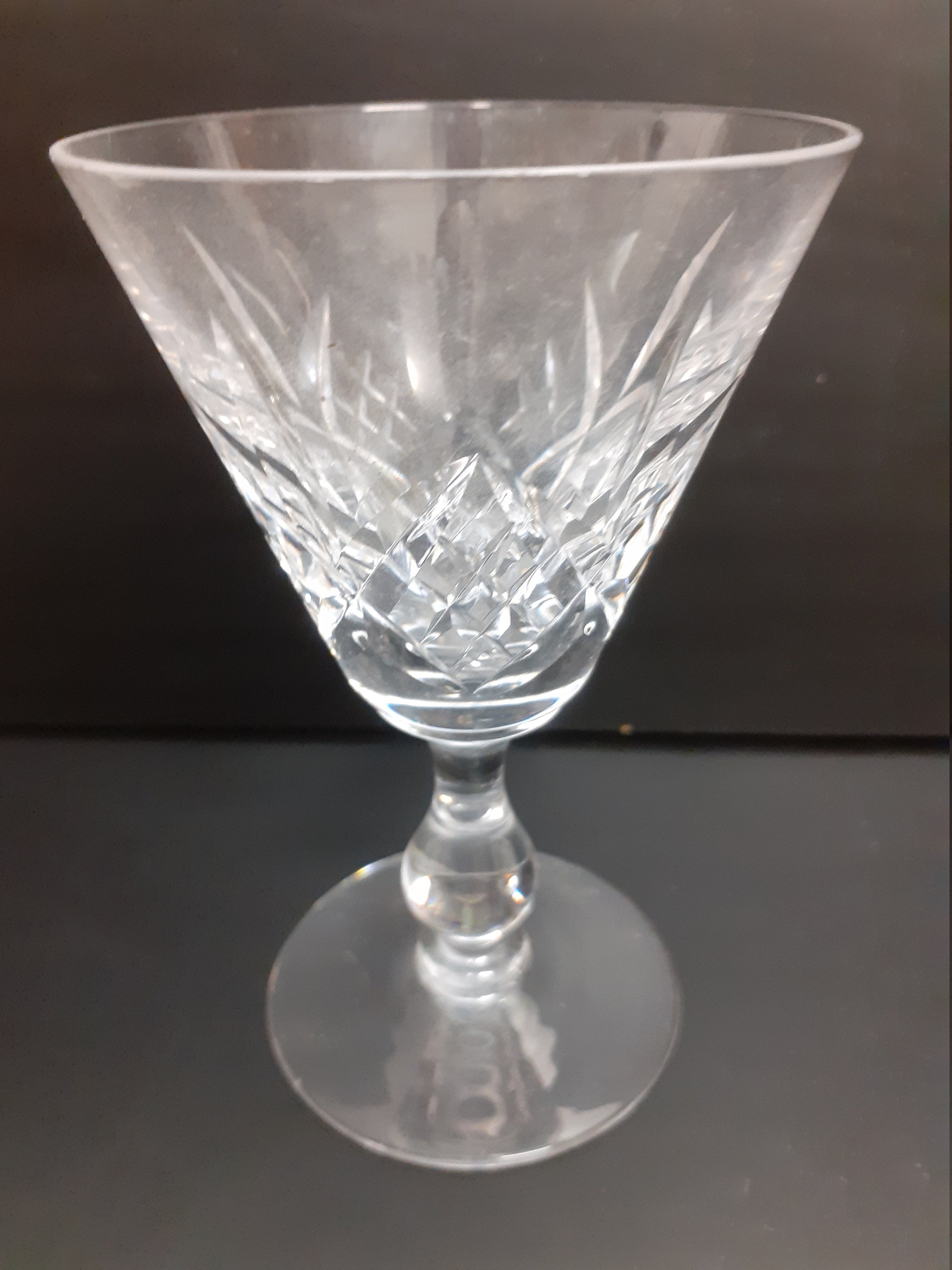 Vintage Stuart Crystal Glengarry Cambridge Pattern Wine Glass 4 1/2 ...