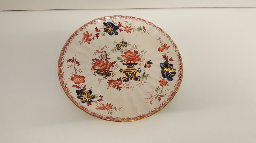 Antique Imari Pattern WMF China Boquet Hand Painted Plate 8 1/4 Inches ...