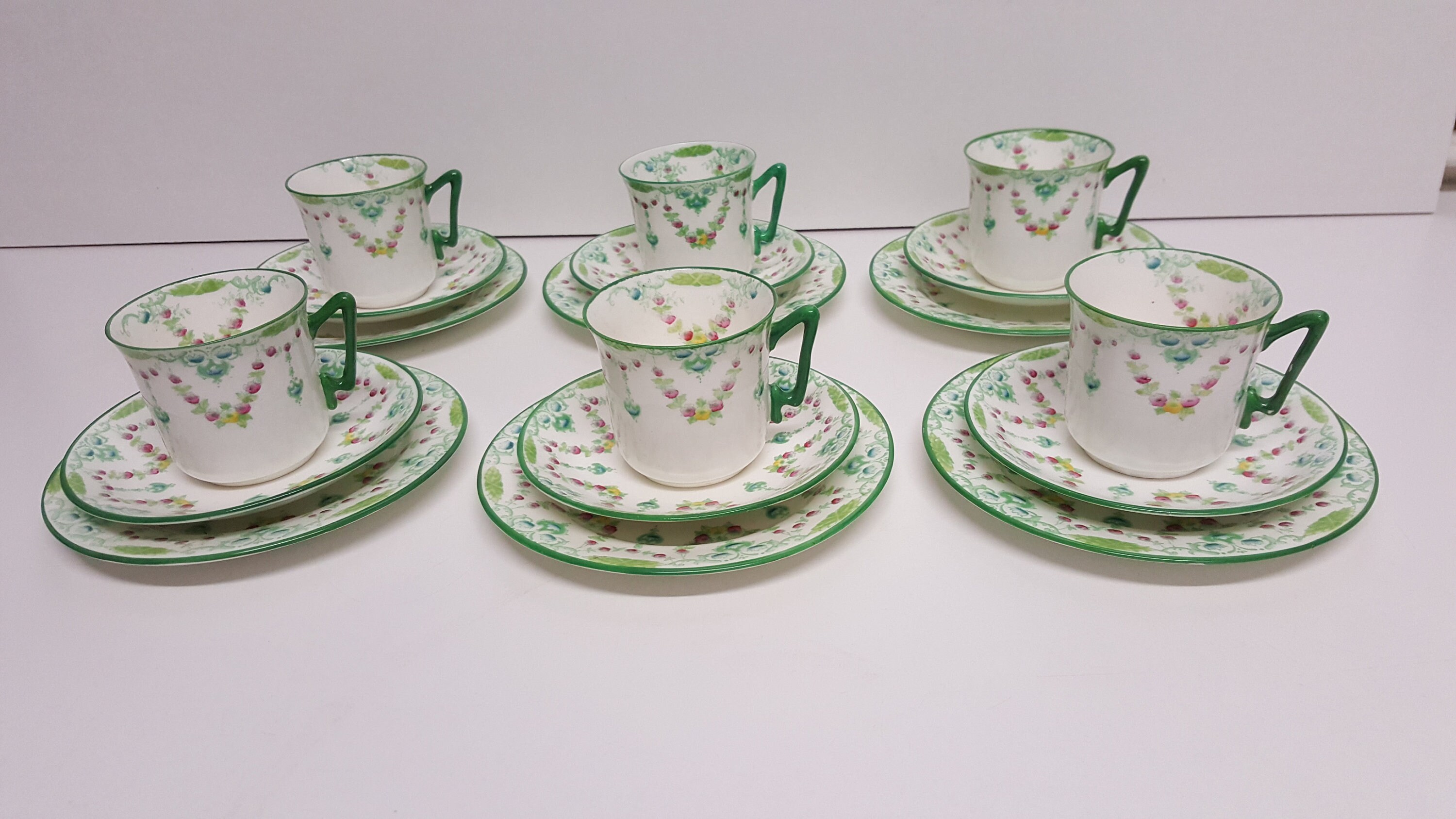 Antique 1920s Royal Albert Pattern 2457H Green Garlands - Etsy
