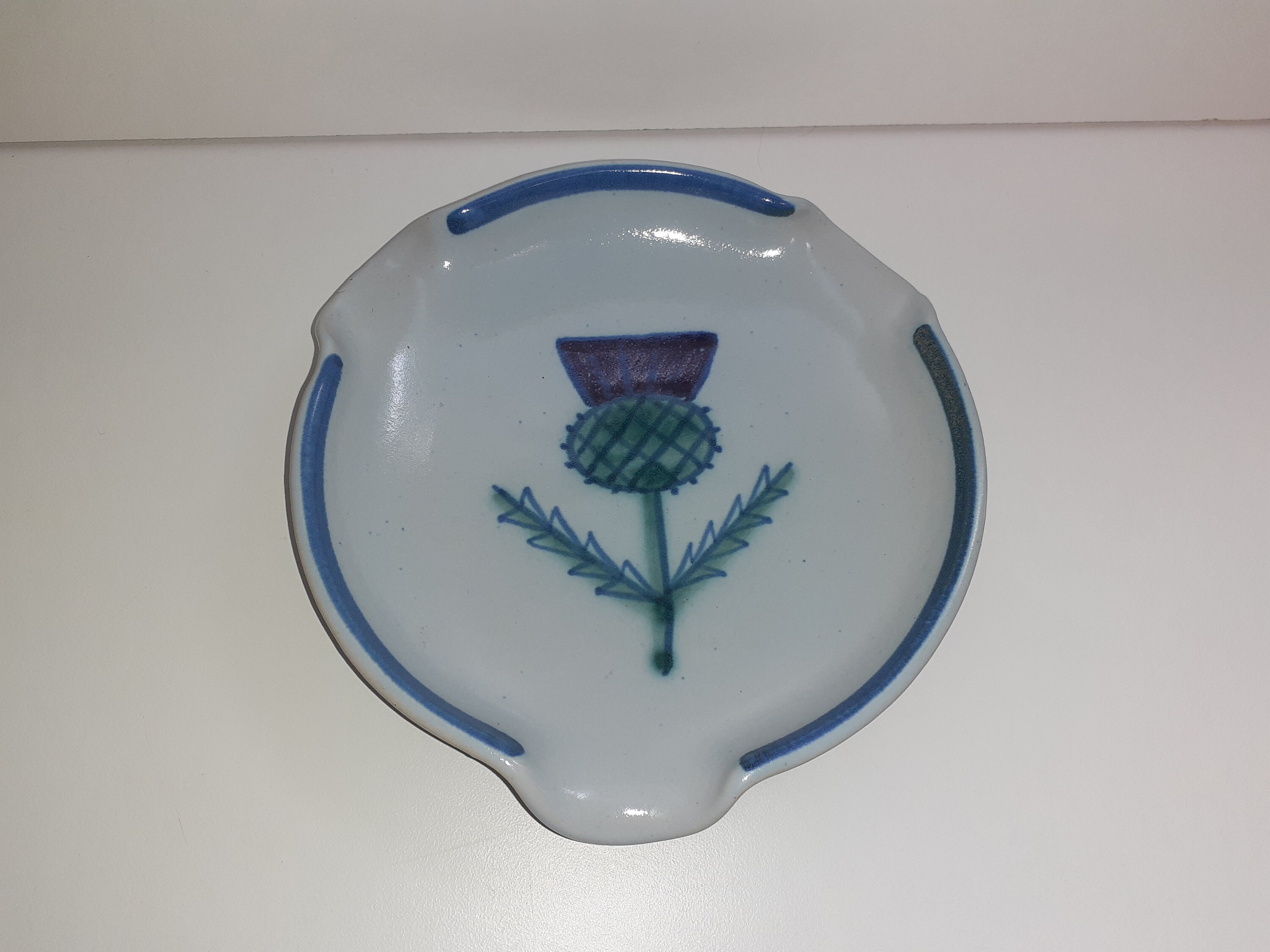 Buchan Pottery Thistle Scottish Edinburgh Spoon Rest / Ashtray ...
