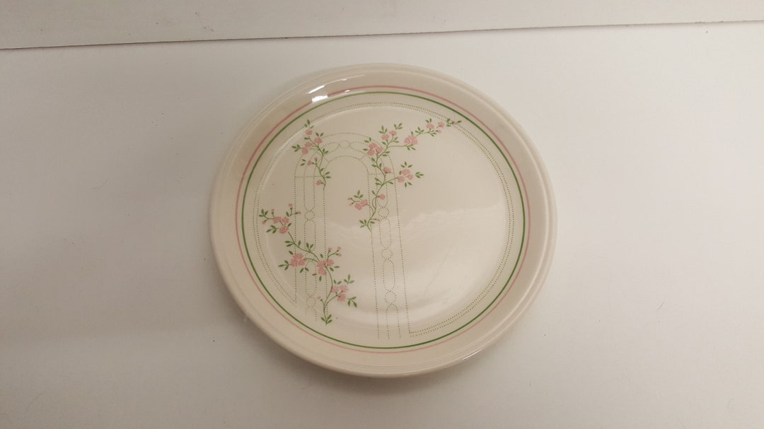 Bilton's / Coloroll Ironstone Tableware Pink Garland Flowers Trellis ...