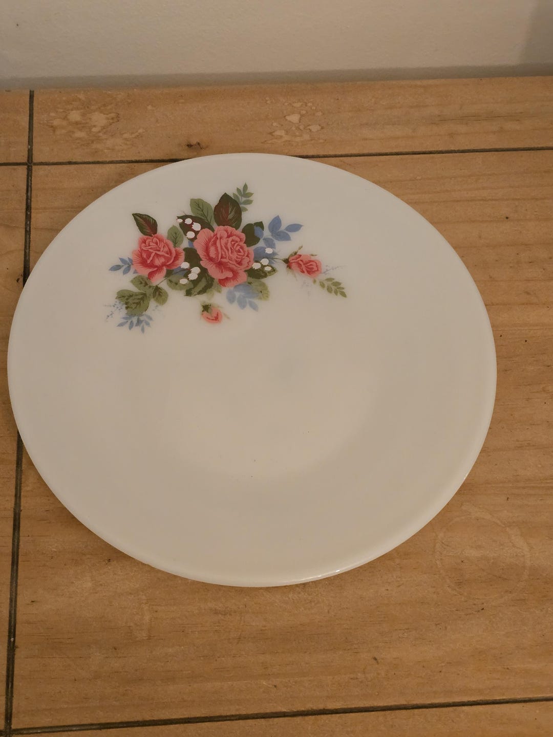 Retro Jaj Pyrex 1960s Cottage Rose Pattern Dinner Plate 9 7/8 Inches - Etsy