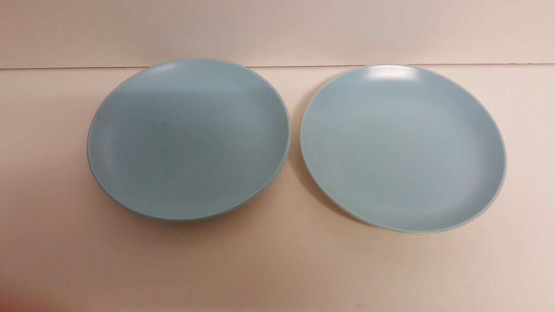 Vintage Poole China Dove Grey Sky Blue Set of 2 Tea Plates 7 Inches - Etsy