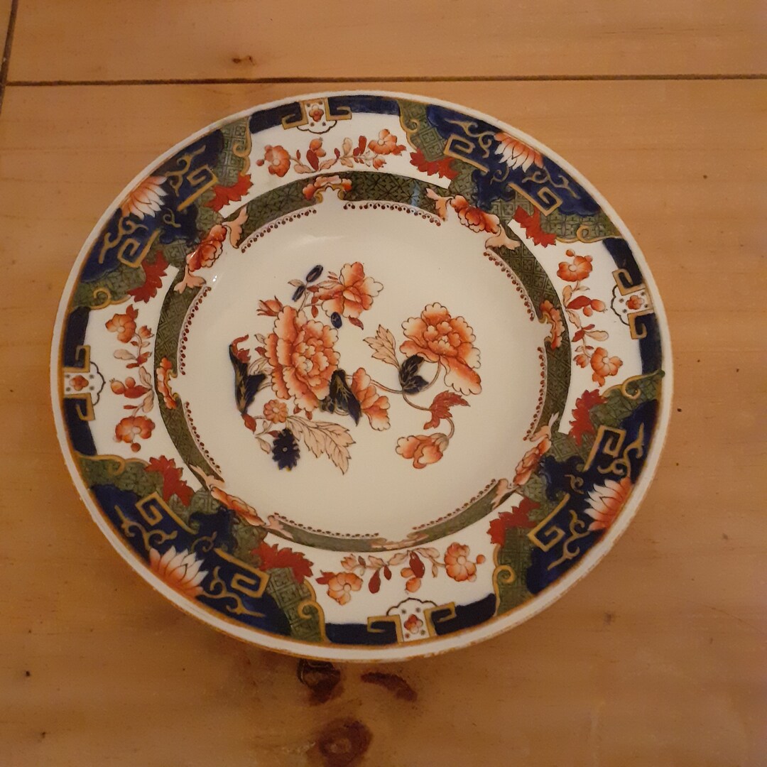 Antique Copeland Spode Imari 4661 Pattern Soup Pudding Plate 7 1/2 Inches - Etsy