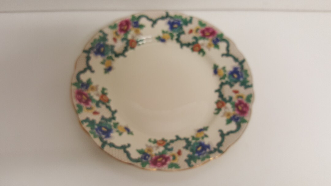 Vintage Royal Cauldon China Victoria Pattern Circa 1930s Plate 9 1/4 ...