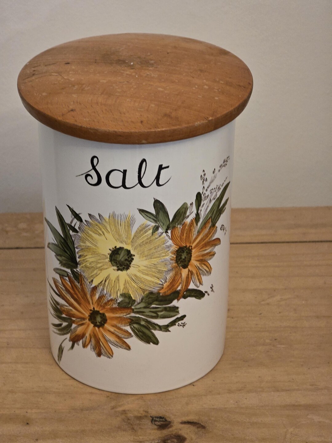Vintage Large Crown Devon Lidded Storage Jar Salt Fieldings 8 Inches - Etsy