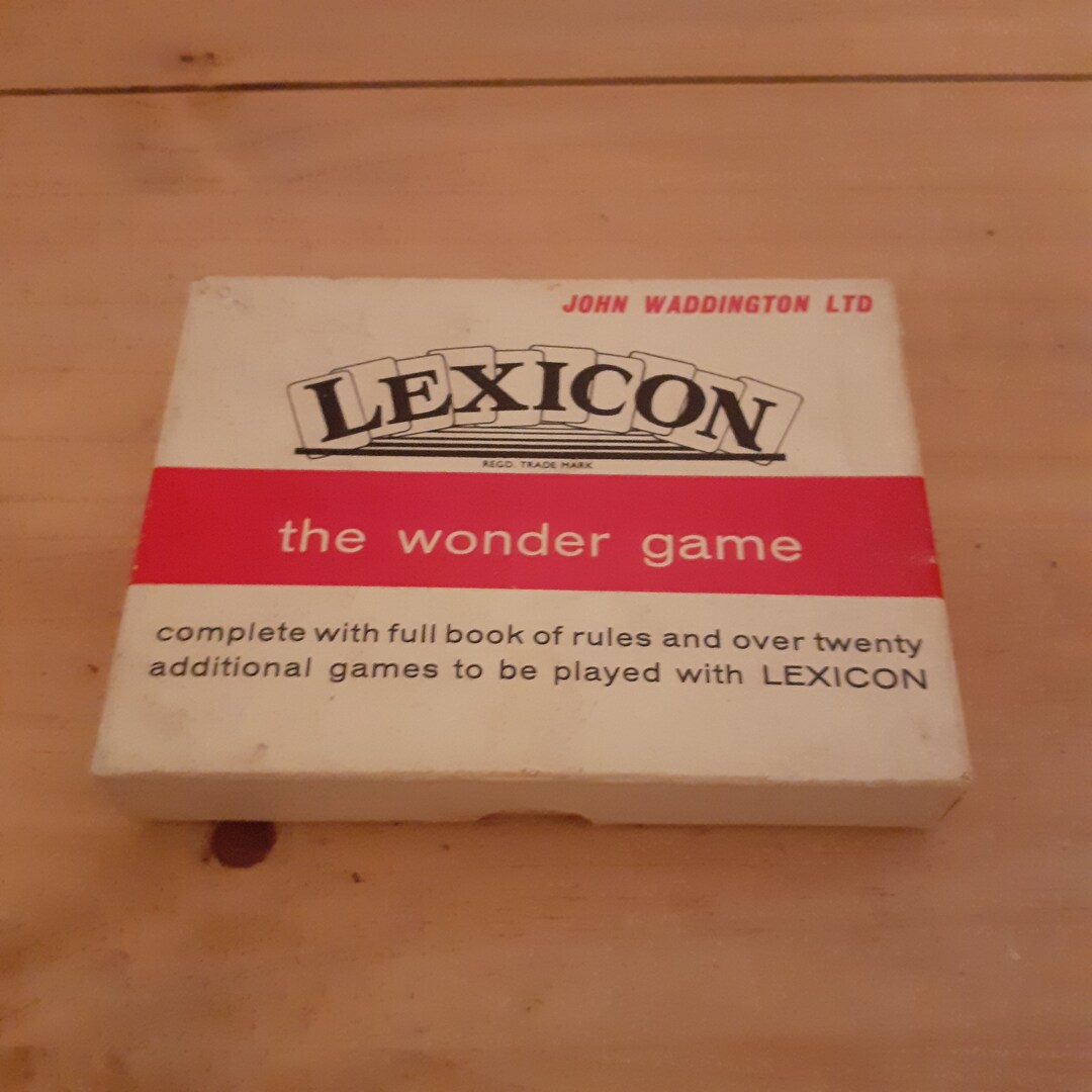 Vintage 1950s Lexican Game John Waddington - Etsy