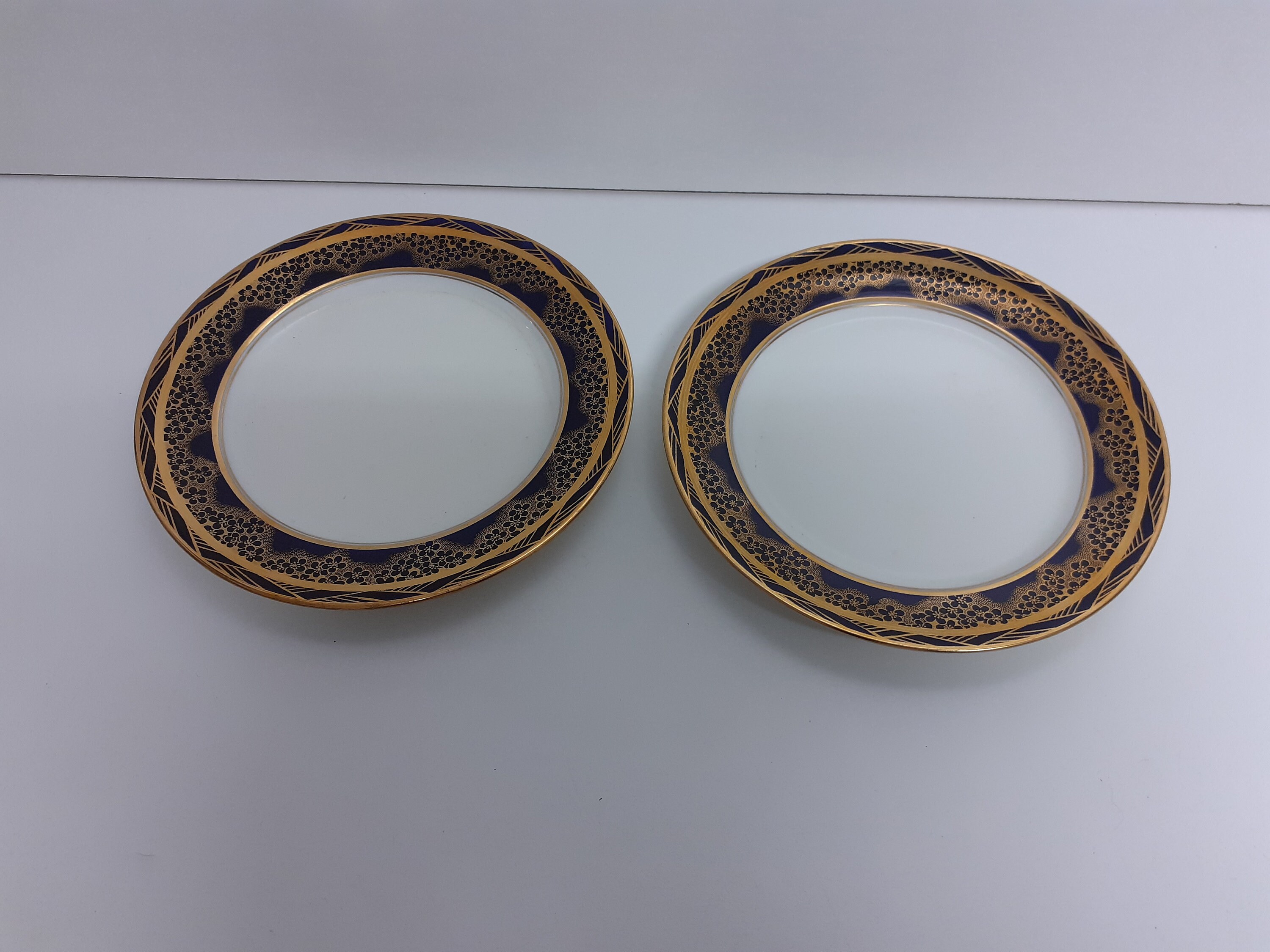 Antique Paragon Star China Circa 1920s Blossom Pattern 9093 Cobalt Blue ...