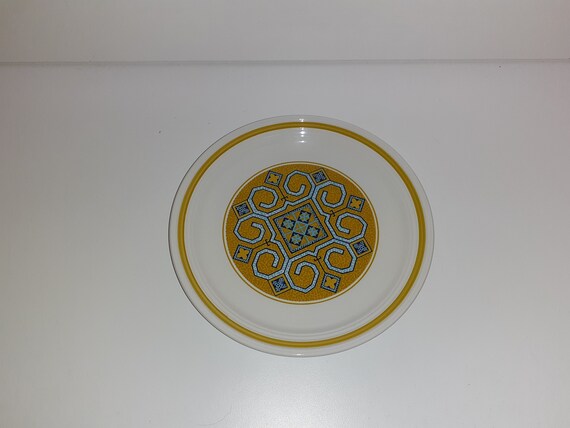 Myott China Legend Yellow Blue Tea Plate 7 Inches - Etsy