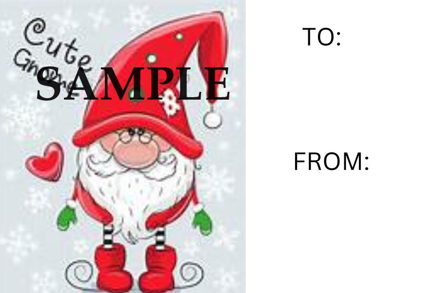 Printable Christmas Name Tags Holiday Name Tags Christmas Name Cards ...