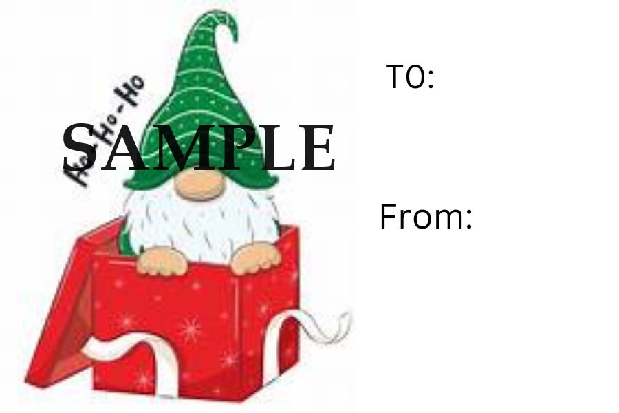 Printable Christmas Name Tags Holiday Name Tags Christmas Name Cards ...