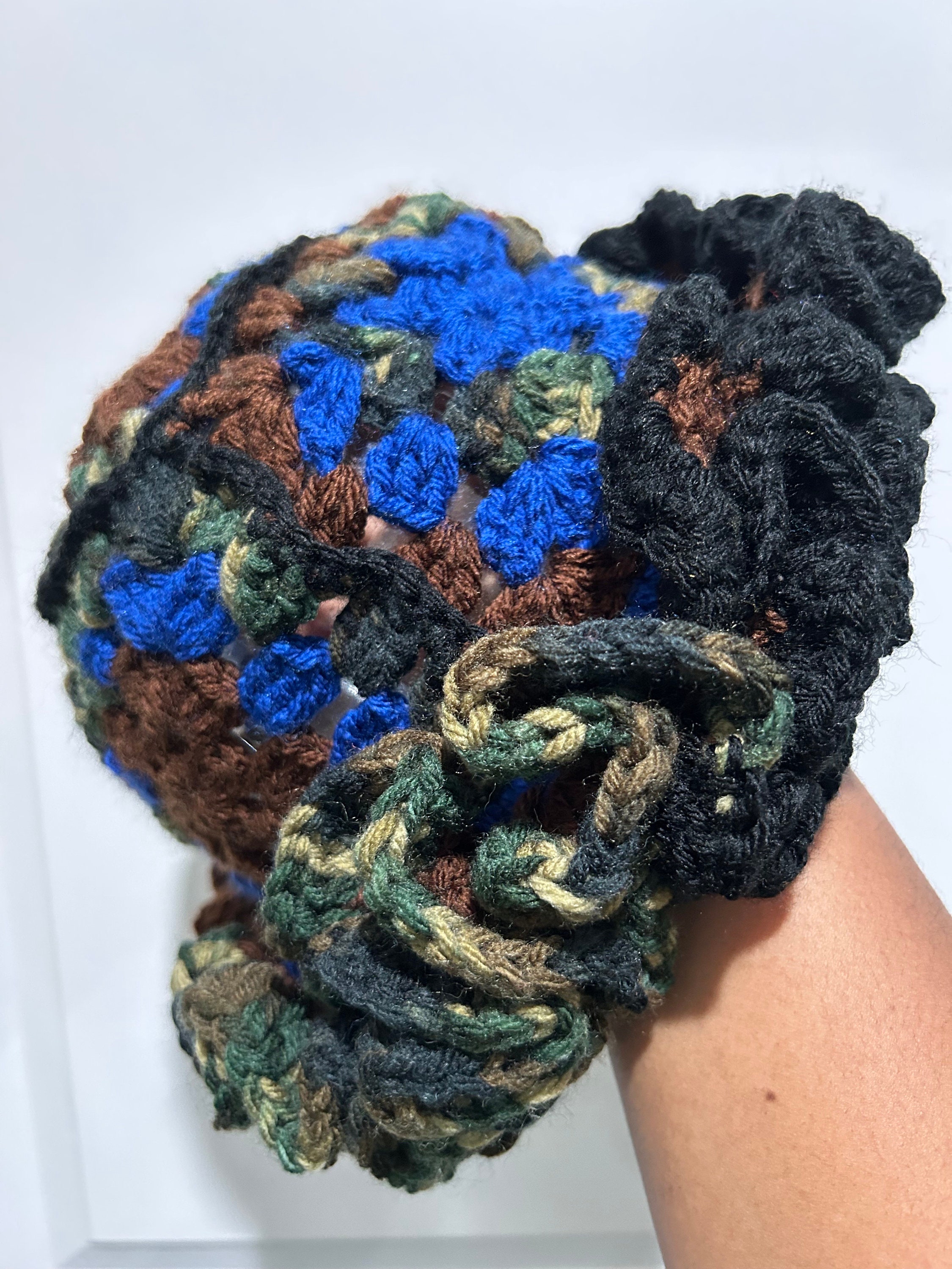 Crochet Ruffle Hat Ruffle Bae Club Colors Bucket Hat Handcrafted Crew ...