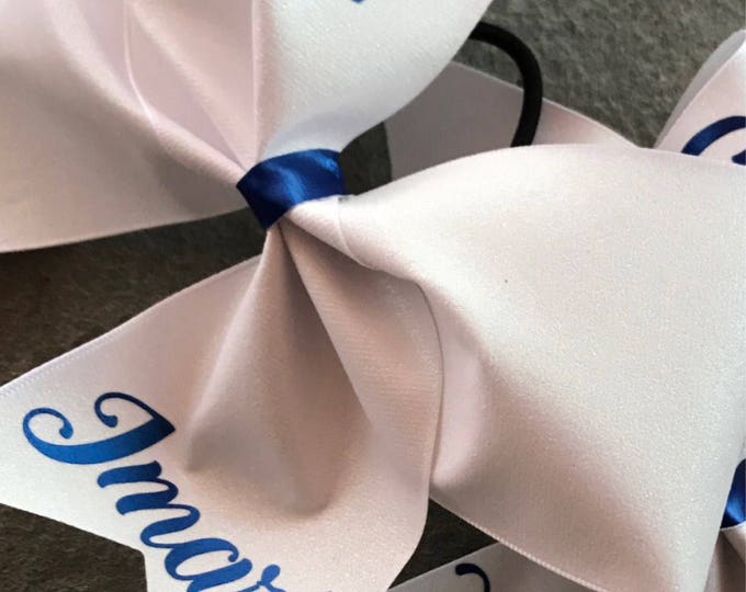 Custom Glitter Cheer Bows in YOUR TEAM COLORS Great for Game Day, Side ...