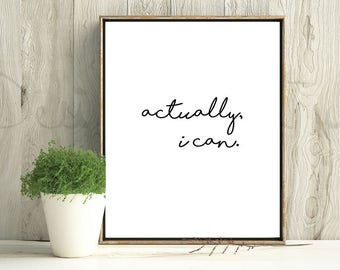 Actually i can | Etsy